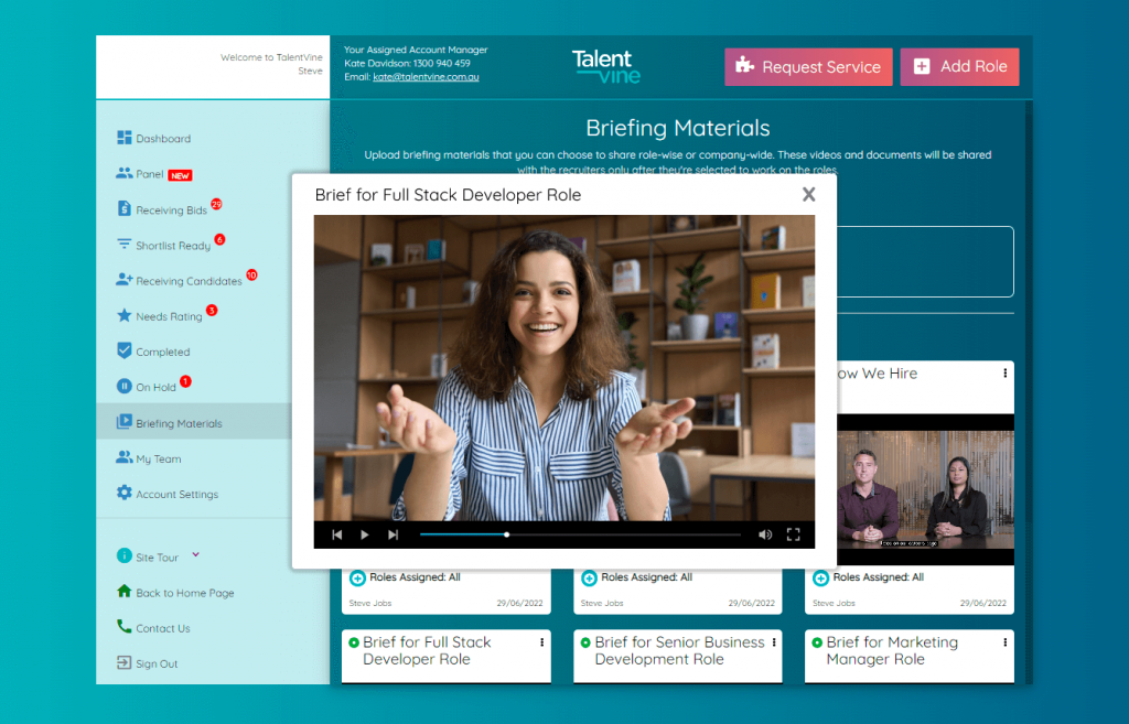 Briefing Materials - TalentVine